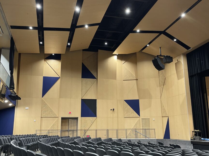 Auditorium Wall Panels - American Millwork and Cabinetry Inc.